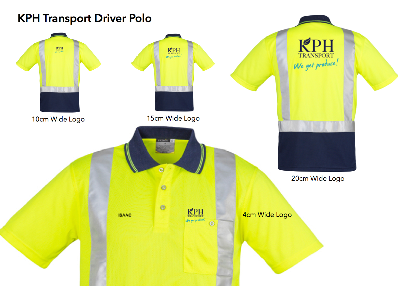 KPH Transport polo Lime/navy – Barewood